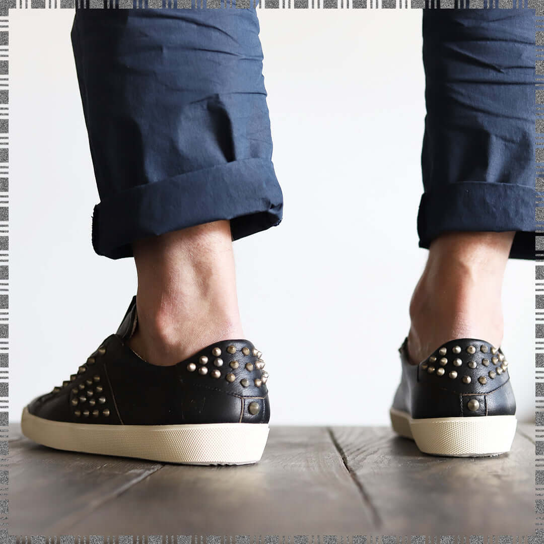 Studlight: Low-Top Men's Studded Sneakers | Leather C|R|OWN – LEATHER C ...